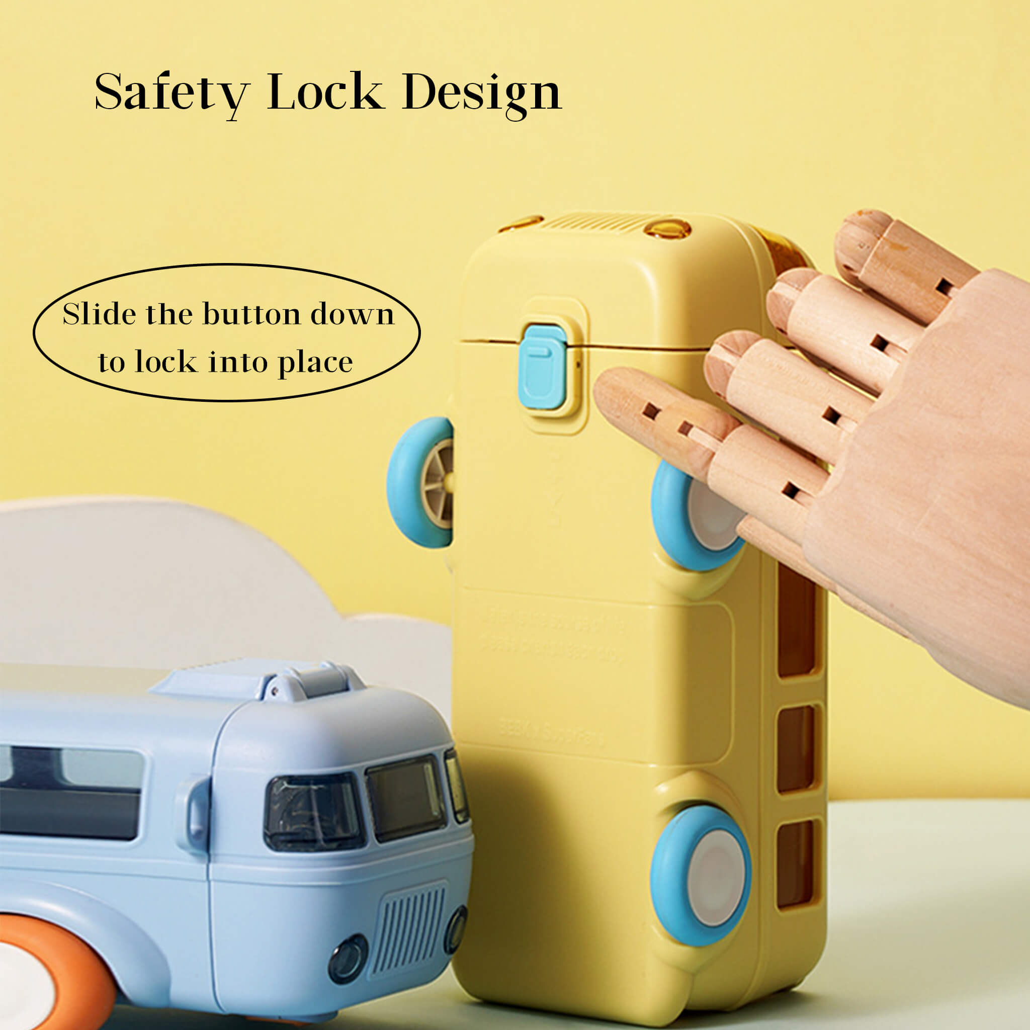 16.9oz Cute Shuttle Bus Shaped Cup with Straw | Fun Sharings – FunSharings